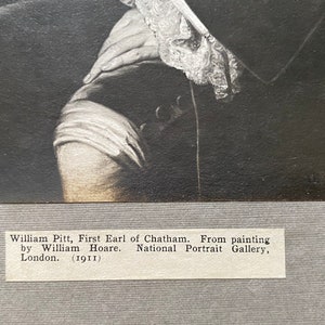 1911 Photo Print Portrait of William Pitt - Old Reference Photo From ...