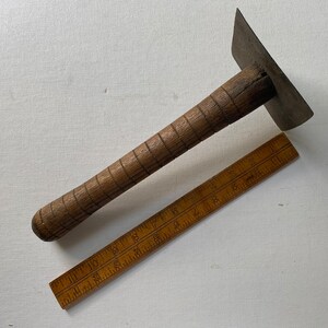 Early 18th Century (?) Hand Forged Wrought Iron Primitive Wood Handled ...