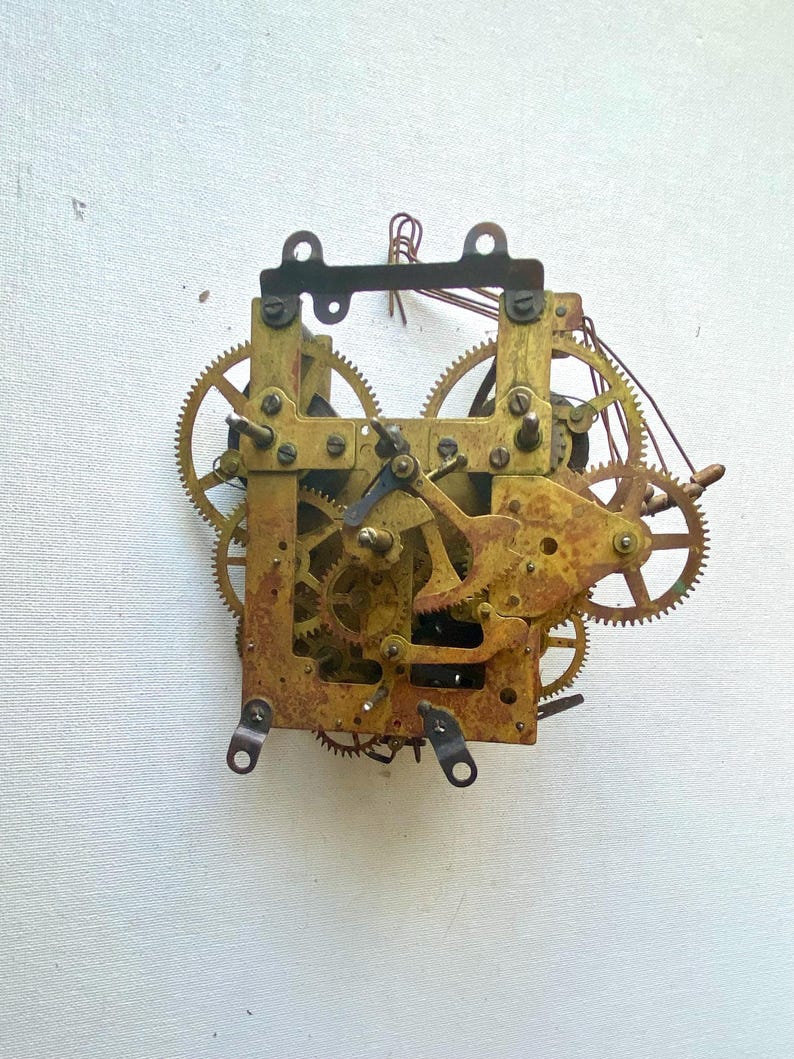 Antique Sessions Clock Movement - Case (?) Clock Movement for Parts or ...