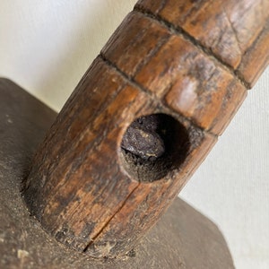 Early 18th Century (?) Hand Forged Wrought Iron Primitive Wood Handled ...