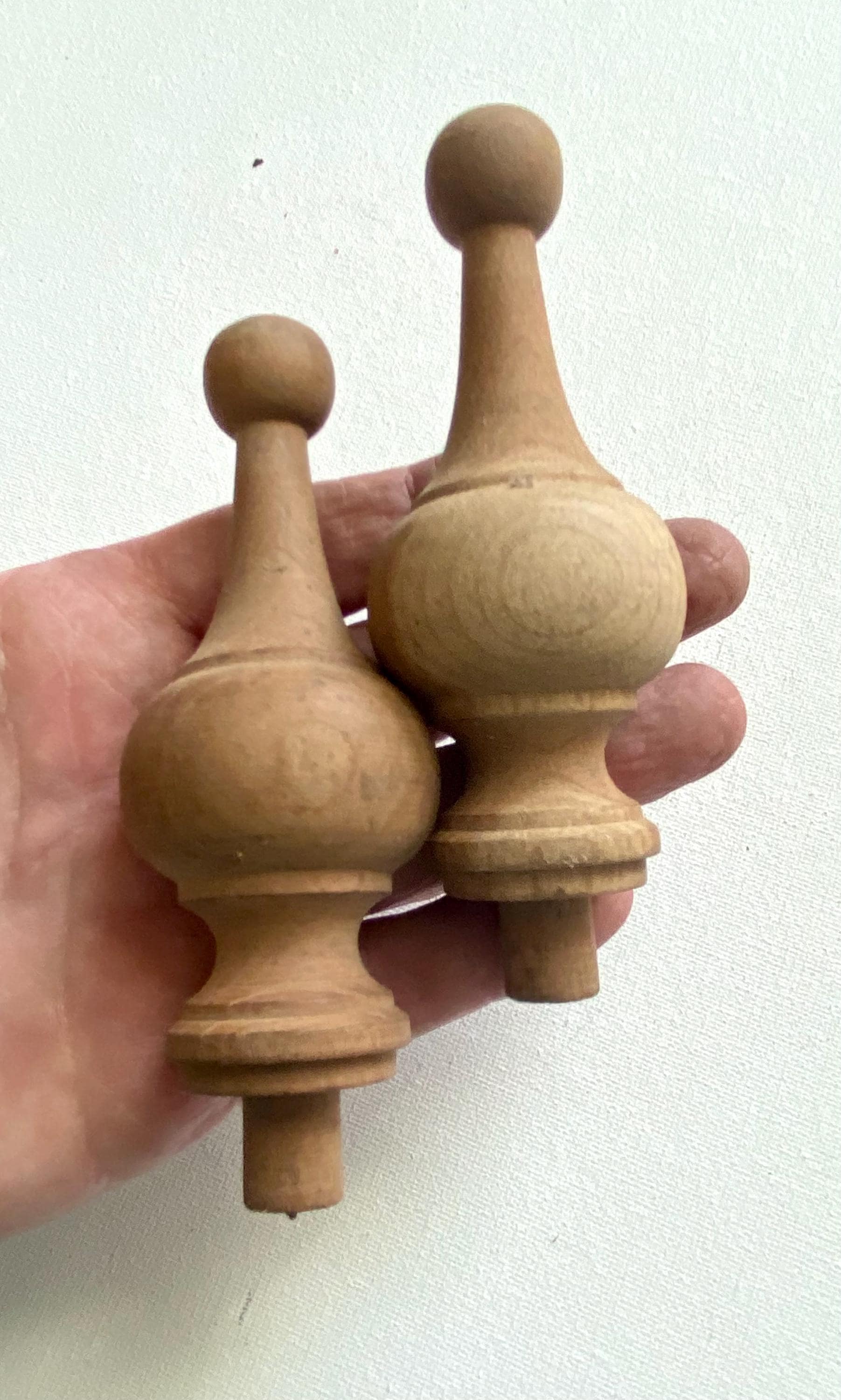 Pair Antique Case (?) Clock Finials - 4 1/4” Unfinished Maple (?) - Etsy