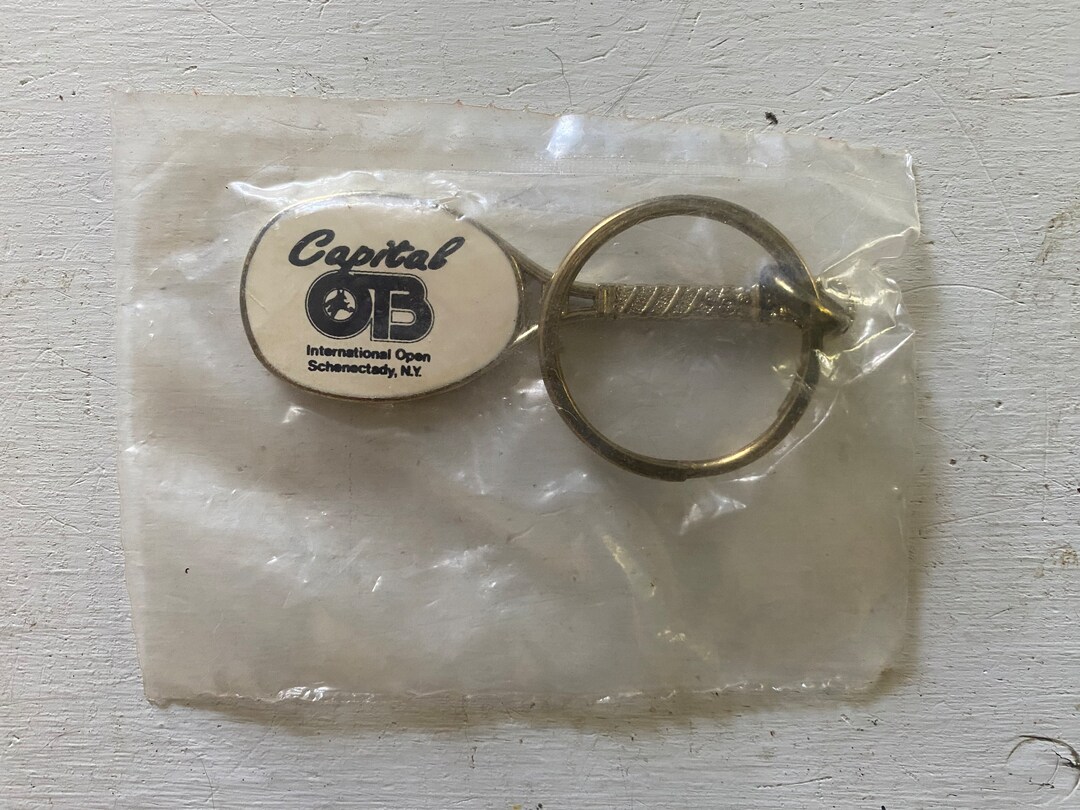 Tennis Racket Keychain- Early 1990’s New Old Stock Capital OTB ...
