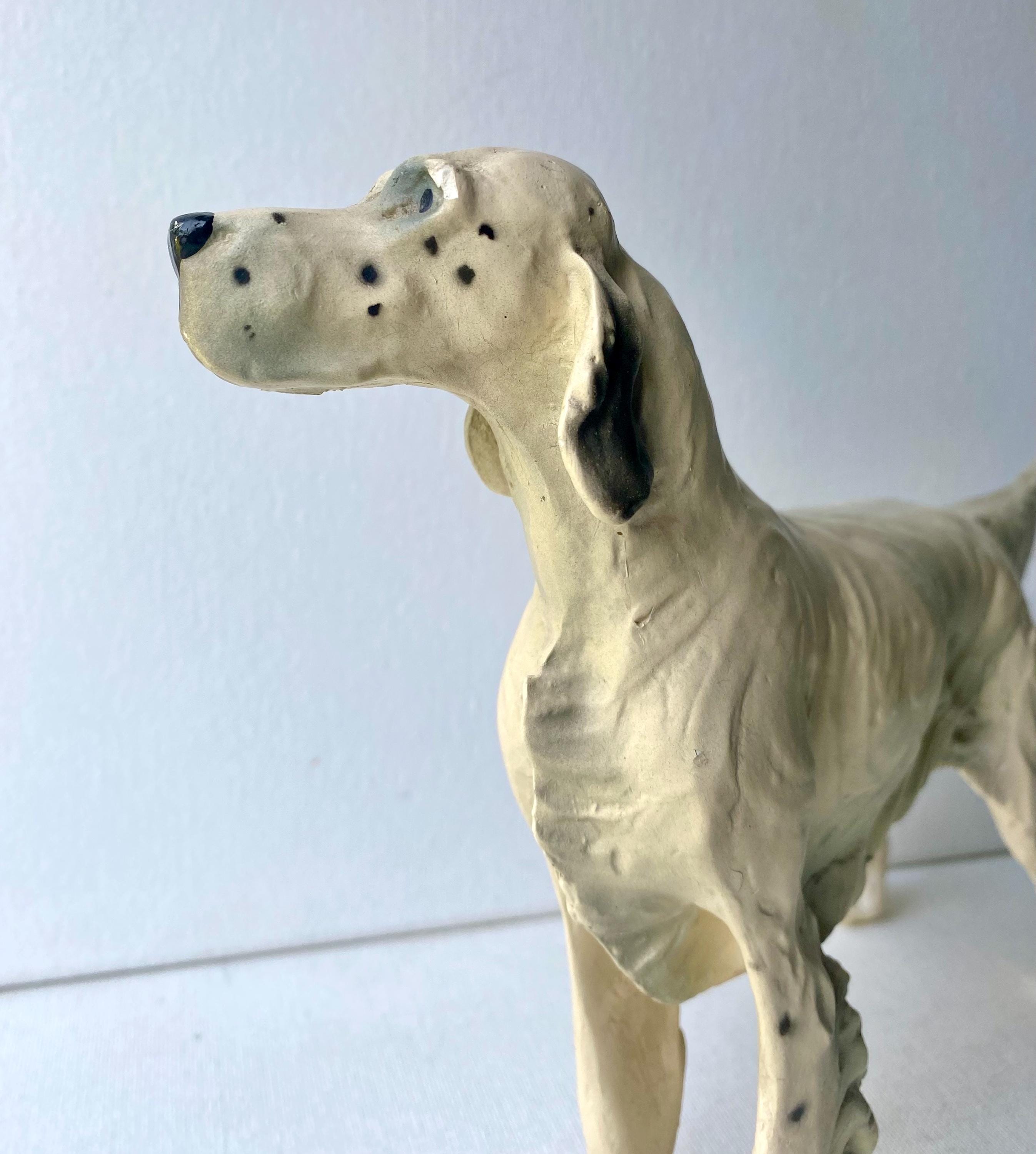 Rare 1940’s Jan Allan Chalkware English Setter Dog Figurine - 5 1/4 ...