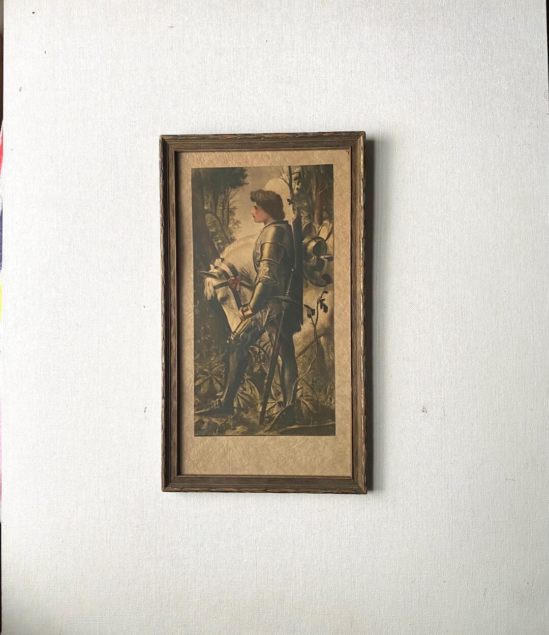 Antique Lithograph Print Sir Galahad by George Fredrick Watts - Pre ...