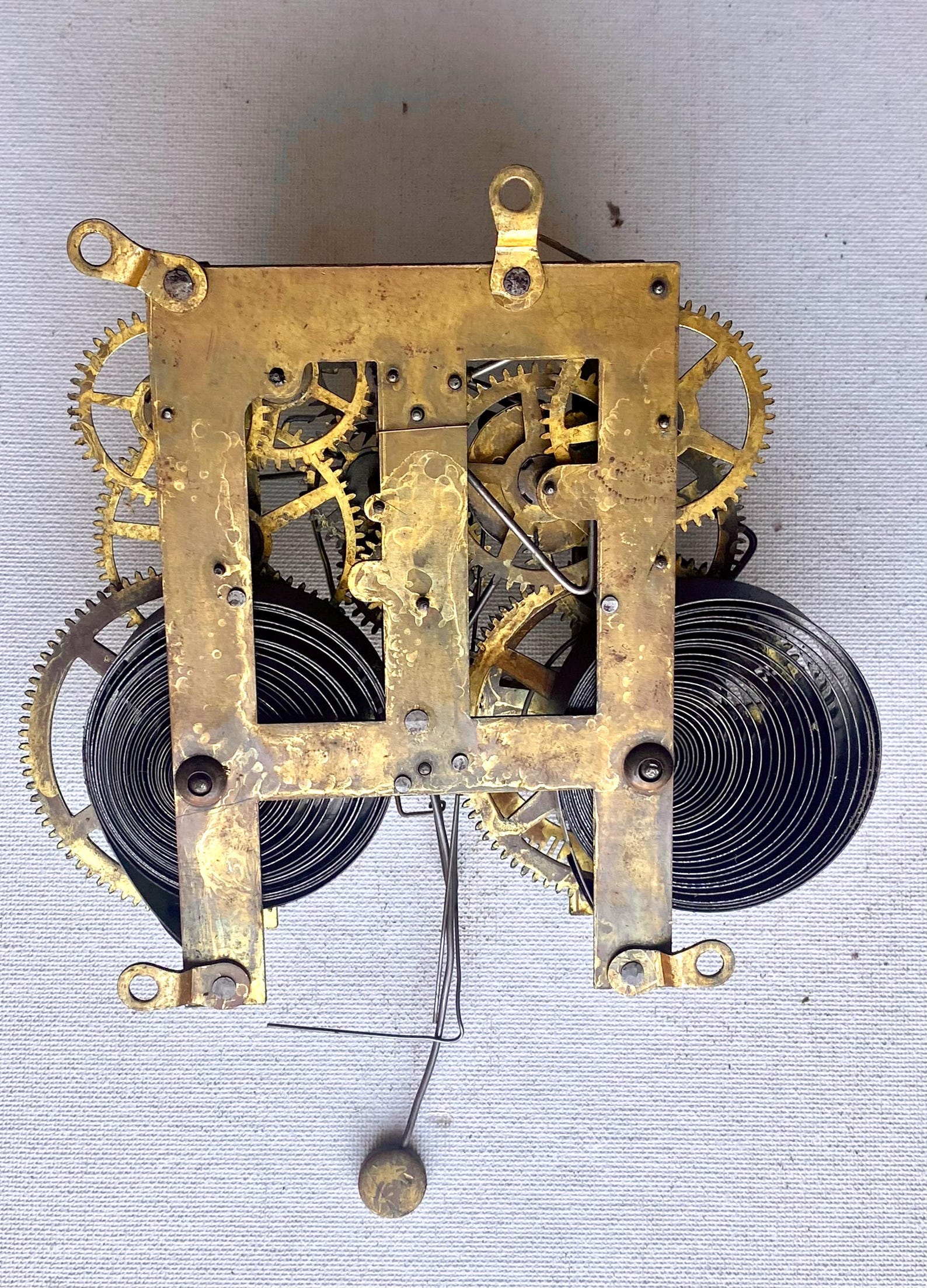 Antique E.N. Welch Clock Movement for Parts or Repair - E.N. Welch ...