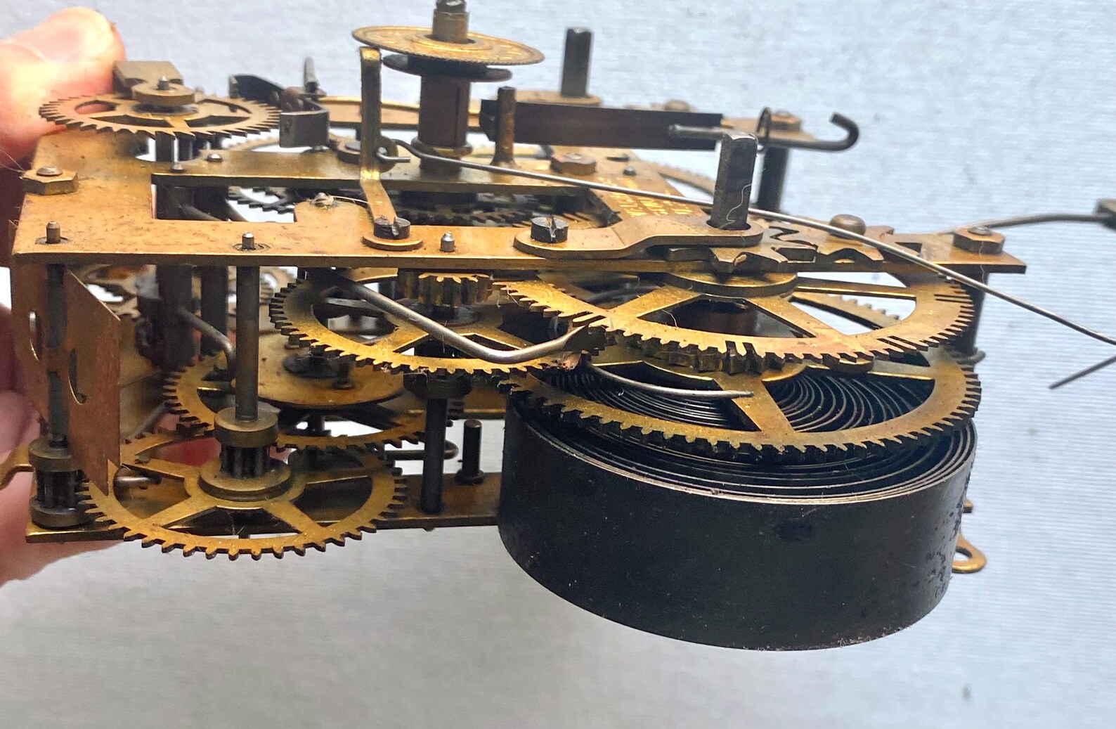 Antique E.N. Welch Clock Movement for Parts or Repair - E.N. Welch ...