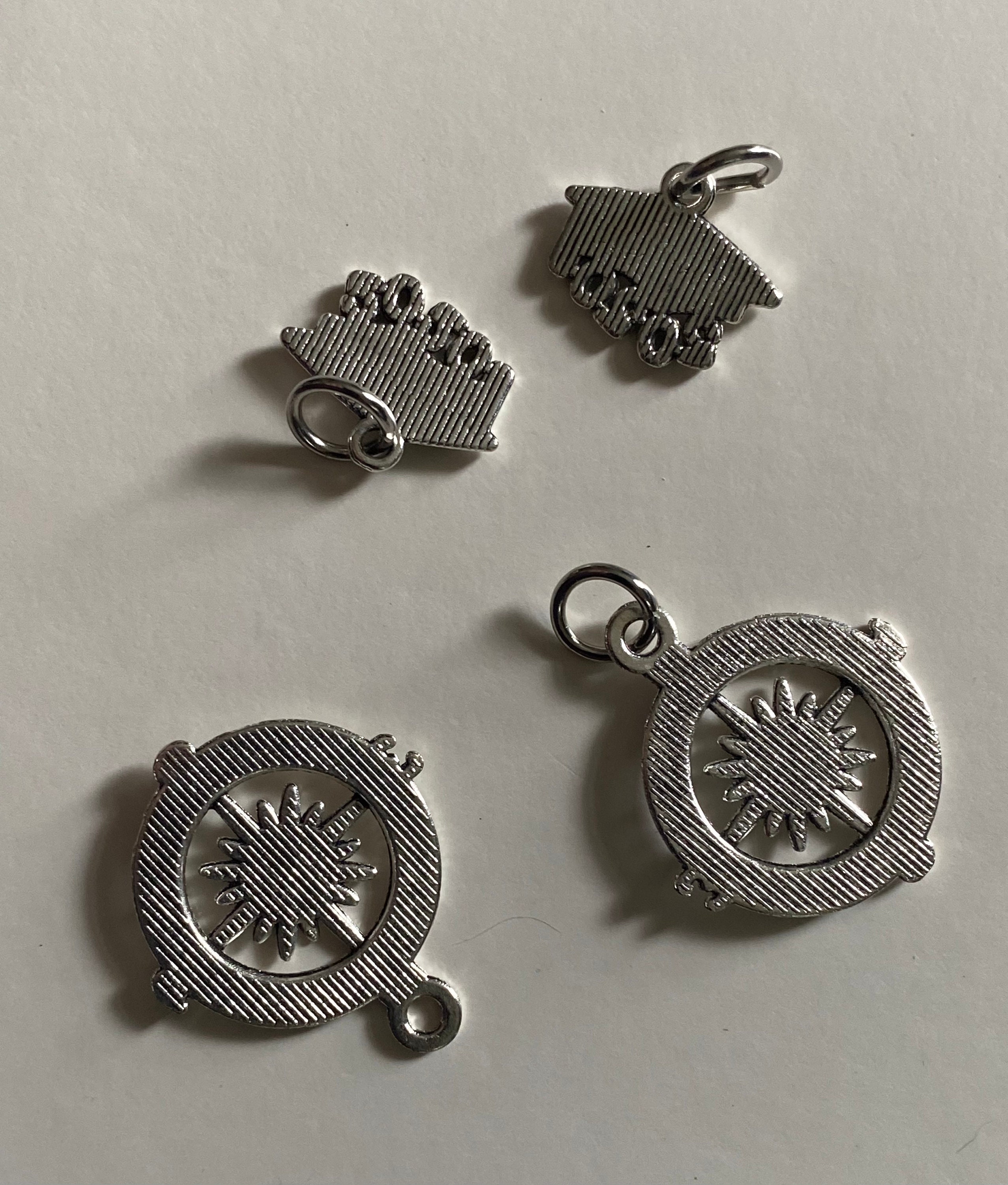 Compass Charms or Zipper Pulls Plus Graduation Cap Charms - Etsy