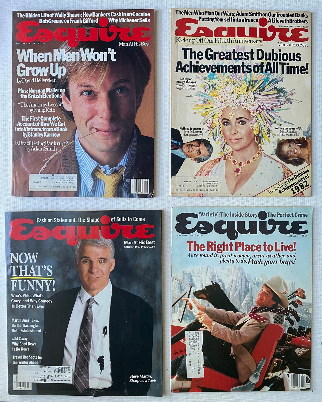 4 - Vintage Issues of ESQUIRE Magazine - Lot 3 - Etsy