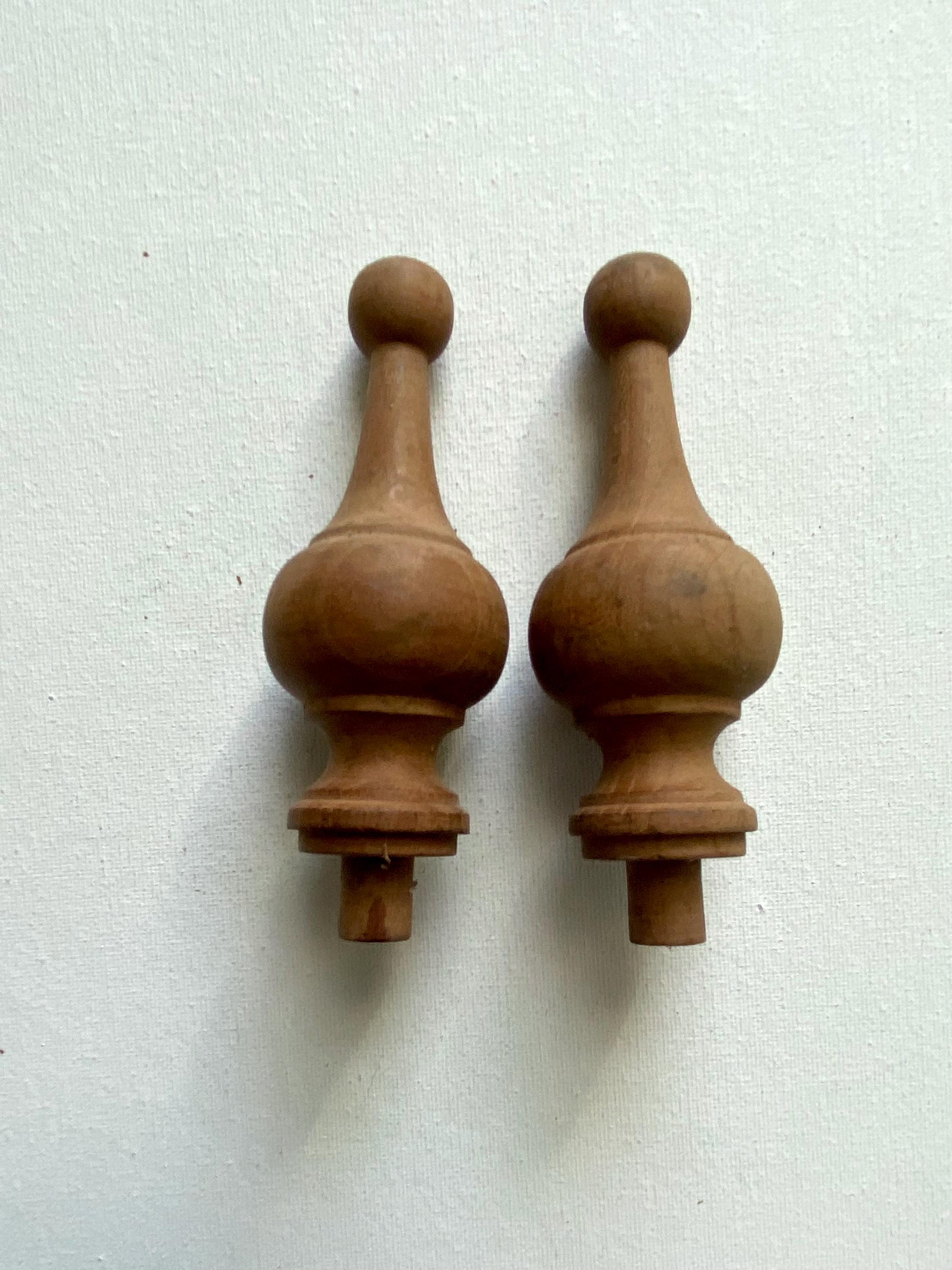 Pair Antique Case (?) Clock Finials - 4 1/4” Unfinished Maple (?) - Etsy