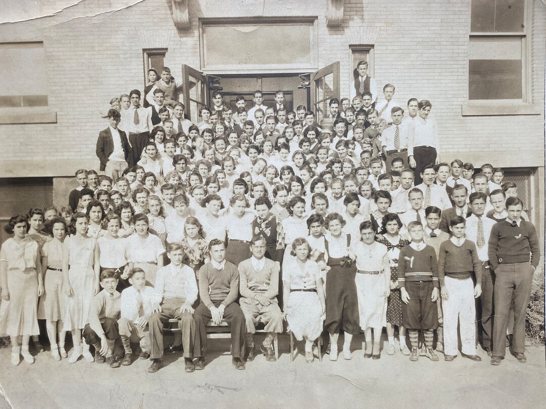 June 22, 1933 Mckinley School Class Photo With Names Written on Back - Etsy