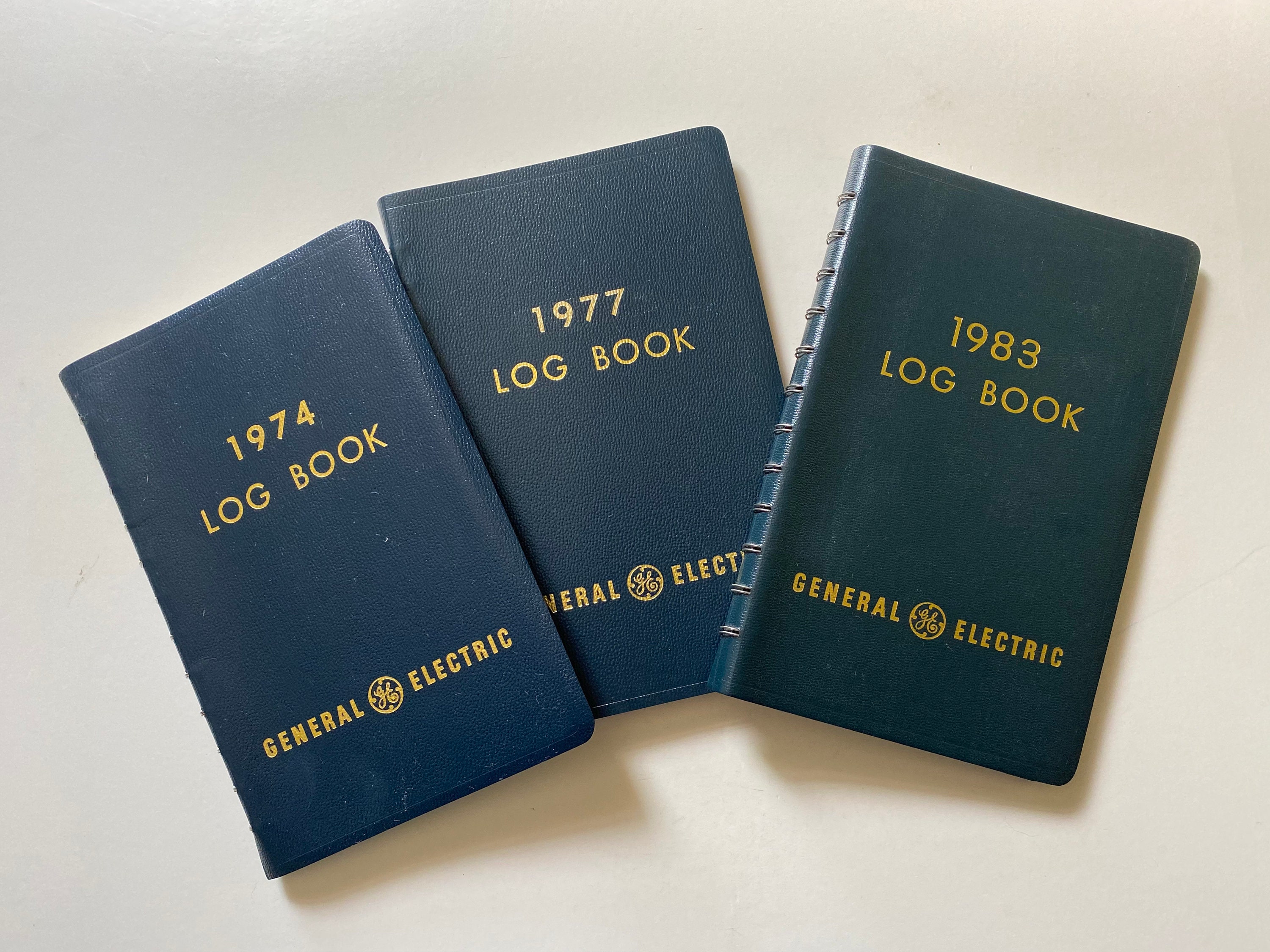 3 Blank General Electric Log Books 1974 1977 and 1983 - Etsy