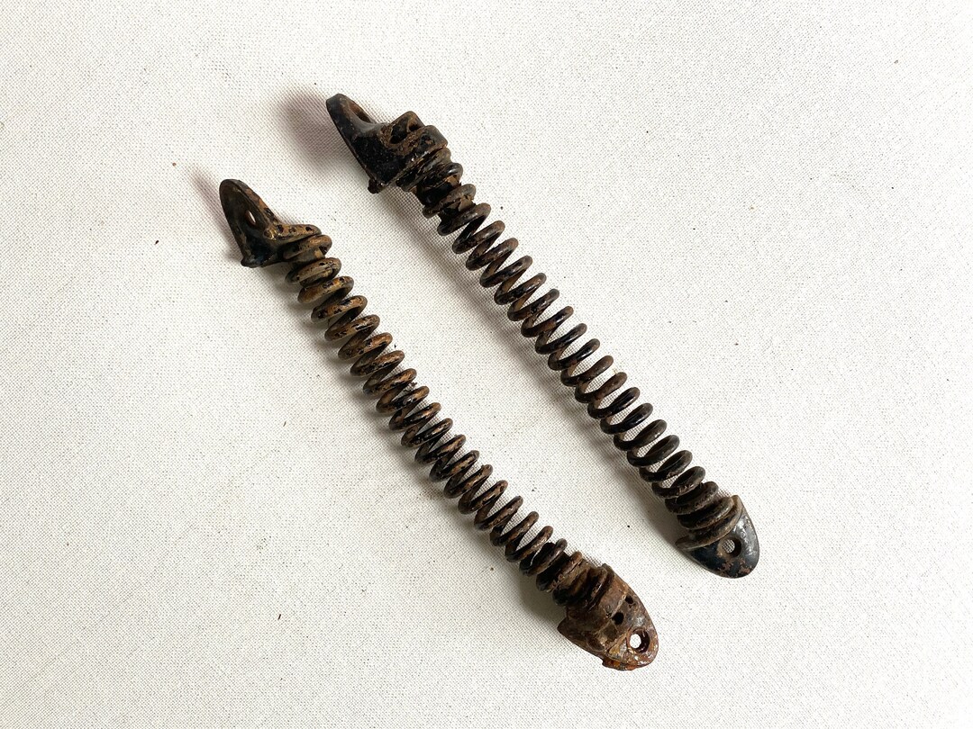 Pair 9” Antique Storm Door Spring Closers, Cast-iron Vintage Screen ...