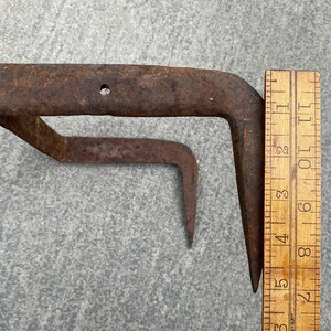 Early 17th - 18th Century Hand Forged Iron Primitive Beam Staple ...