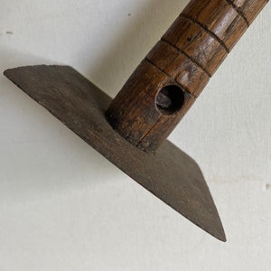 Early 18th Century (?) Hand Forged Wrought Iron Primitive Wood Handled ...