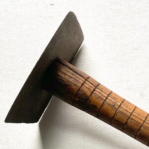 Early 18th Century (?) Hand Forged Wrought Iron Primitive Wood Handled ...