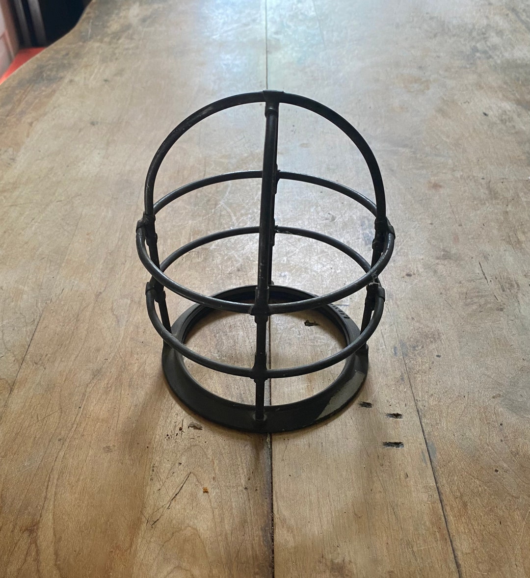 Vintage Heavy Duty Painted Brass 5” LOVELL Wire Safety Cage for Light ...