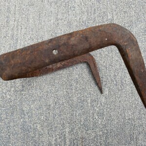 Early 17th - 18th Century Hand Forged Iron Primitive Beam Staple ...
