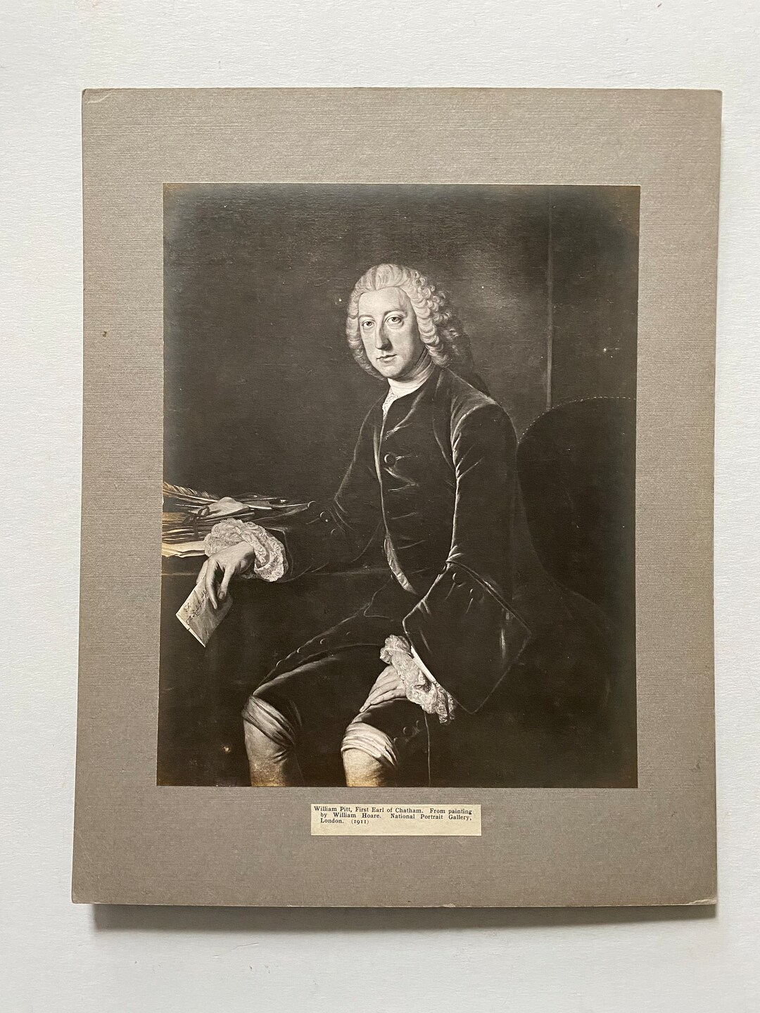 1911 Photo Print Portrait of William Pitt - Old Reference Photo From ...