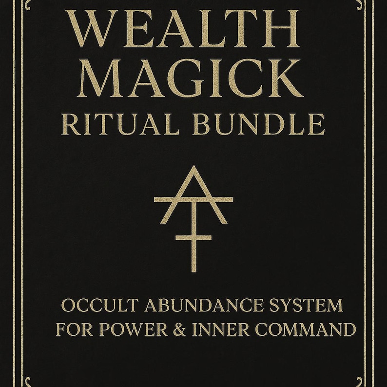 Wealth Magick Ritual PDF Bundle – Occult Abundance System for Power & Inner Command (digital ...