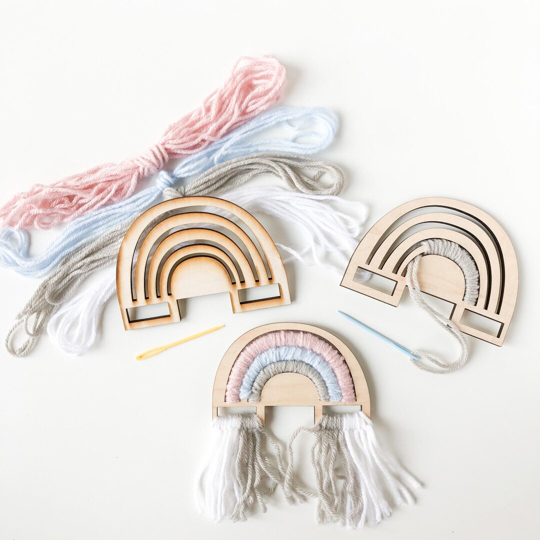 Weaving Loom Kit for Beginners - Complete Rainbow Craft Set for Kids ...