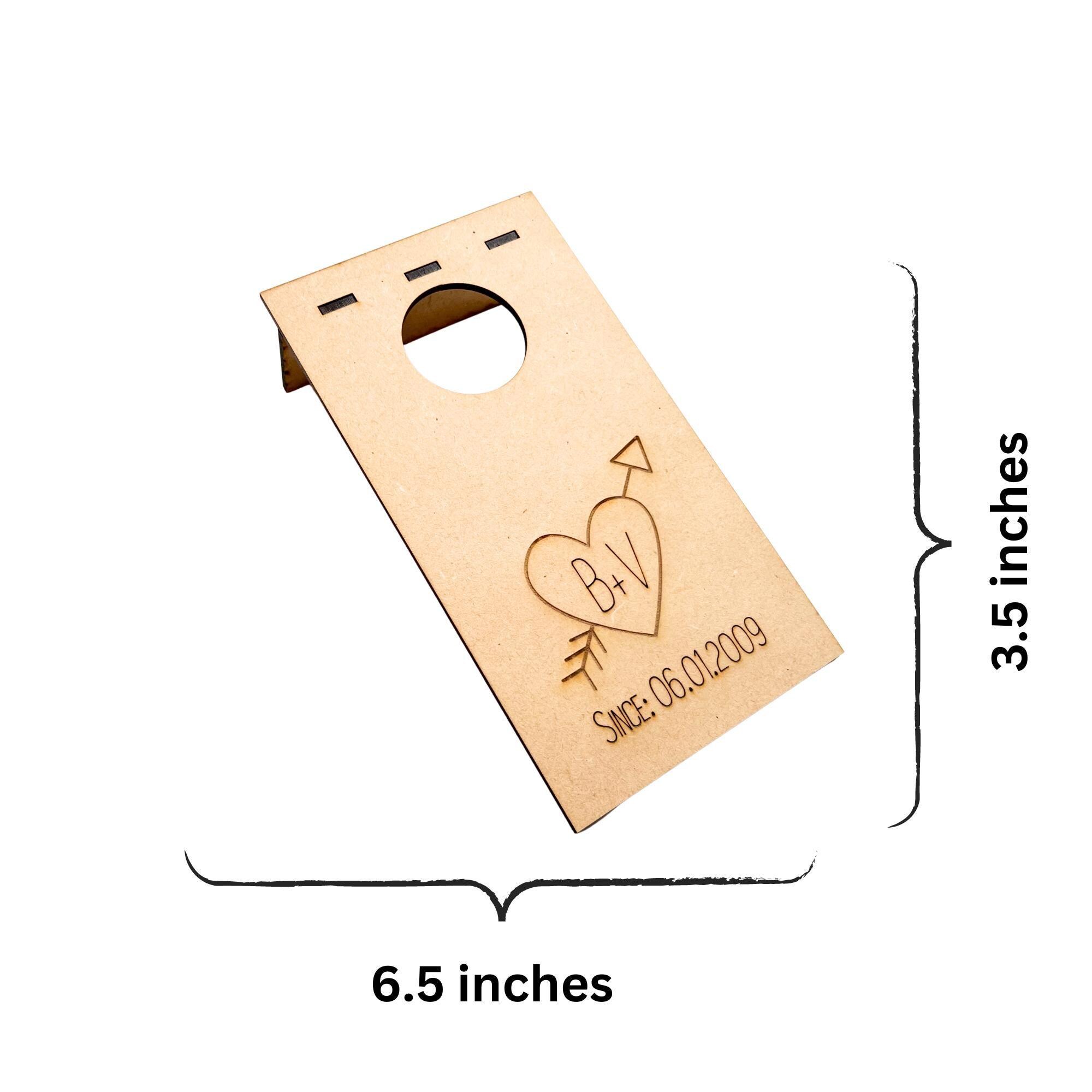 Mini Coin Cornhole Game Board - Personalized Quarter Toss Tabletop ...