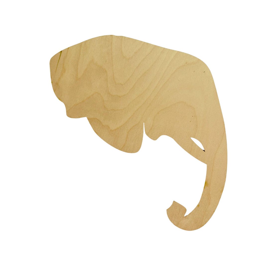 Elephant Cut Outs DIY Kits for Adults - Unpainted Wood Elephant Shapes ...