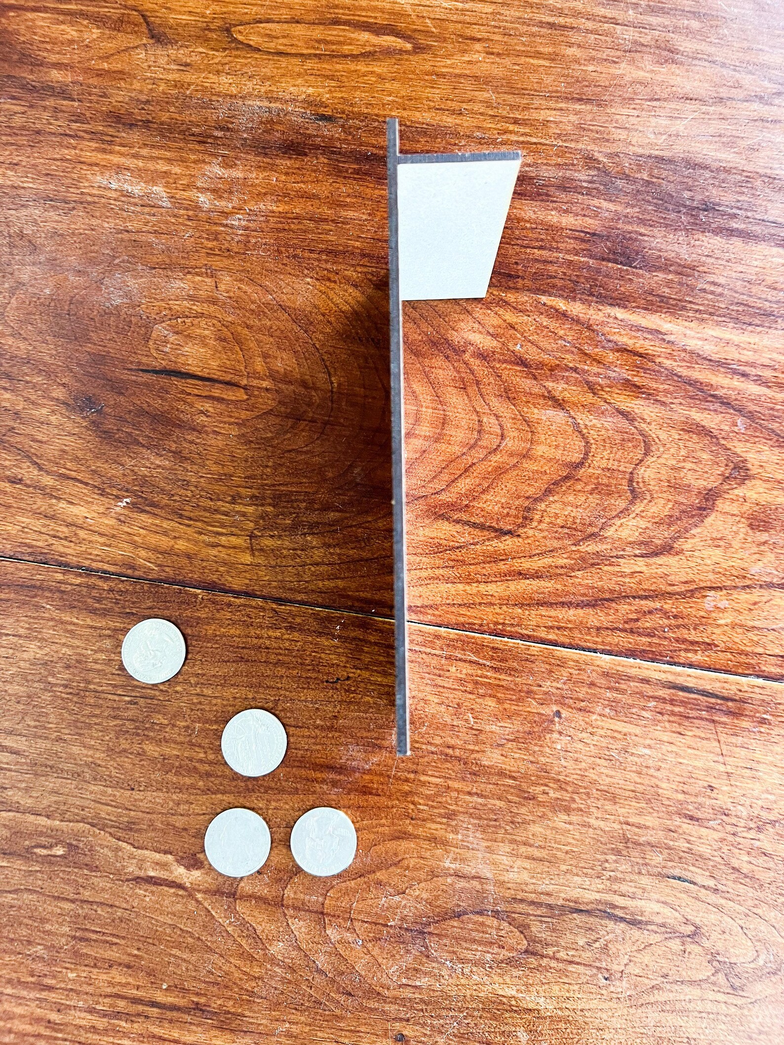 Mini Coin Cornhole Game Board - Personalized Quarter Toss Tabletop ...