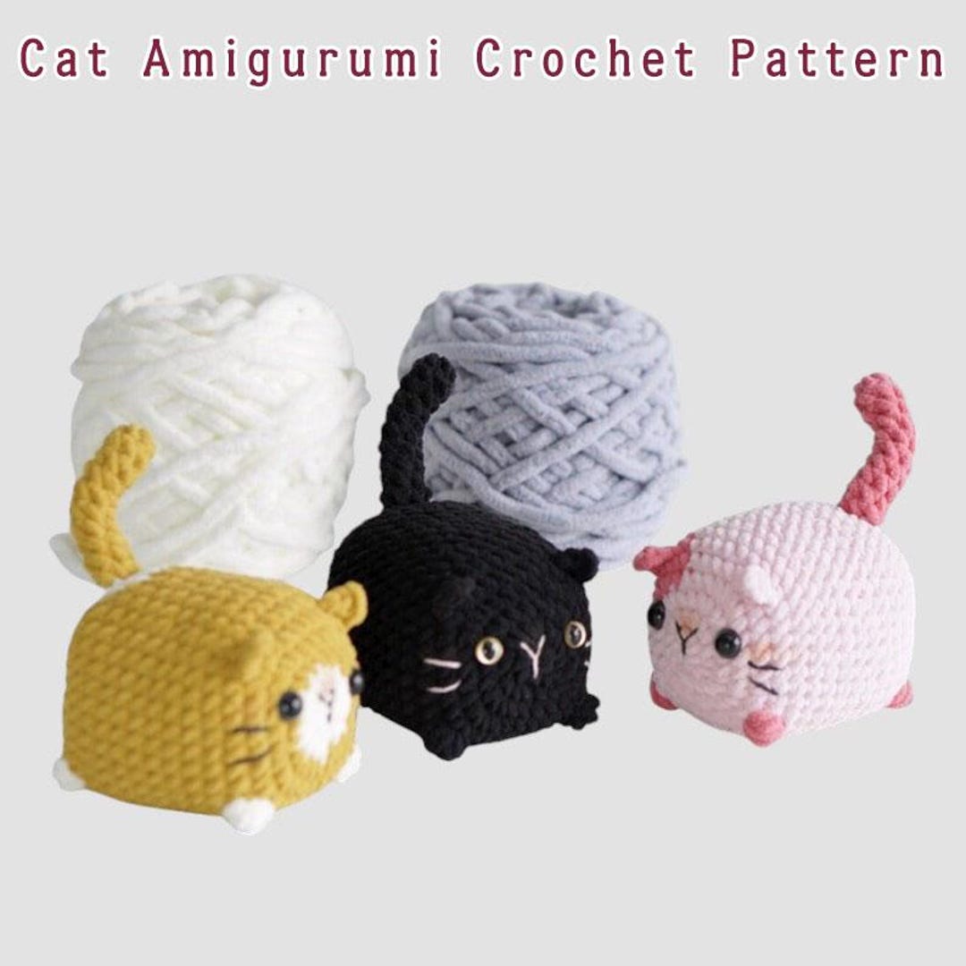 No-sew Loaf Cat Amigurumi Crochet Pattern Bundle, Cat Crochet Pattern ...