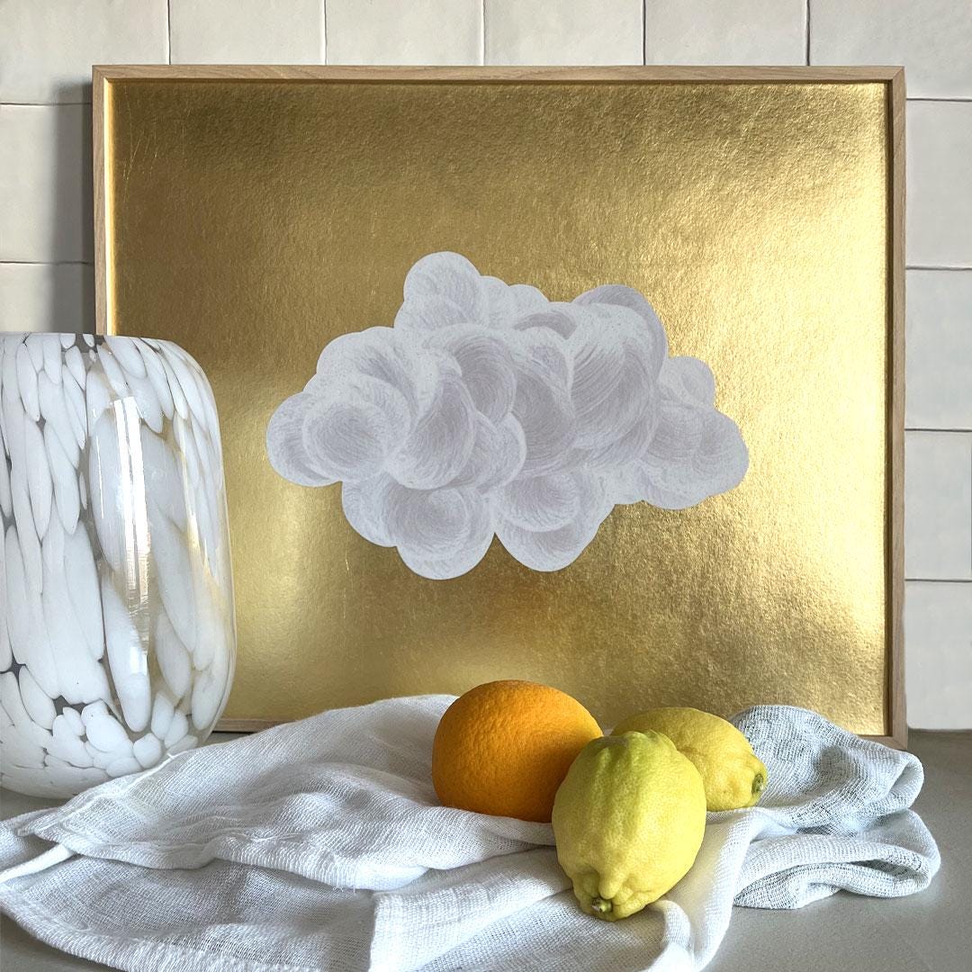 Handcrafted Gold Cloud Frame - Etsy