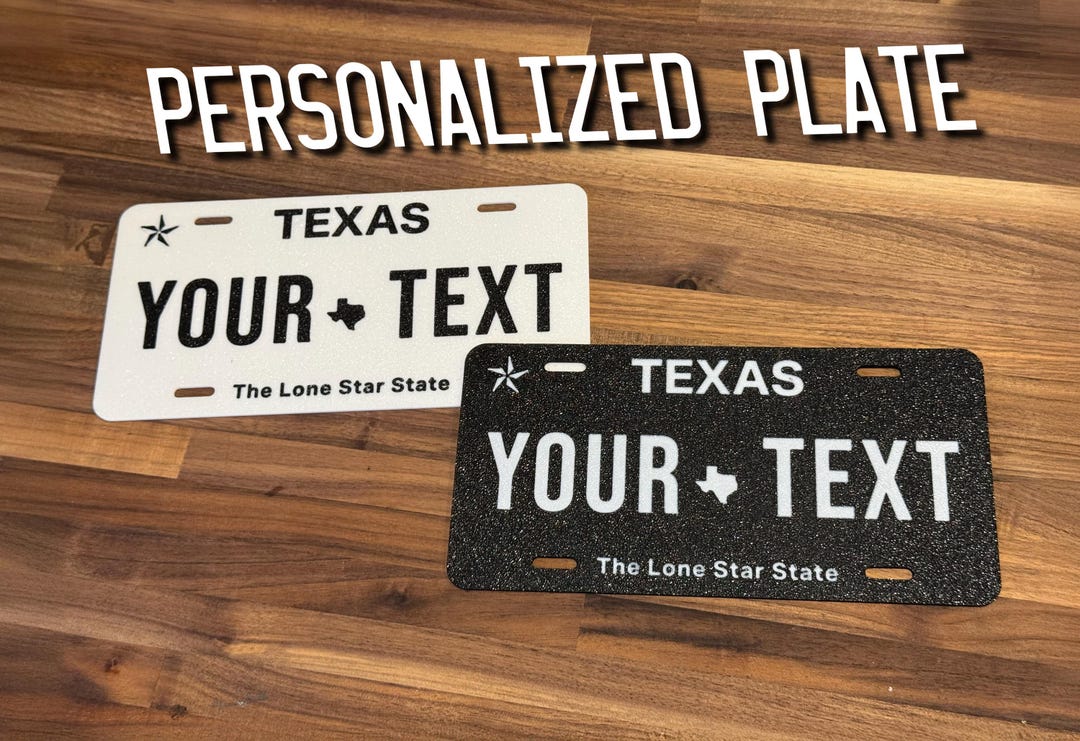 Custom 3d-printed Texas State License Plate Door Magnet - Personalized ...
