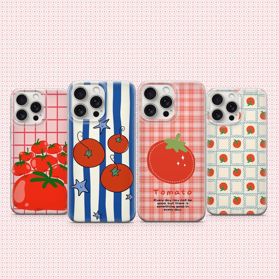 Tomato Phone Case Red Tomatoes Food Cover Cute Veggie Cover 2 iPhone 12 ...