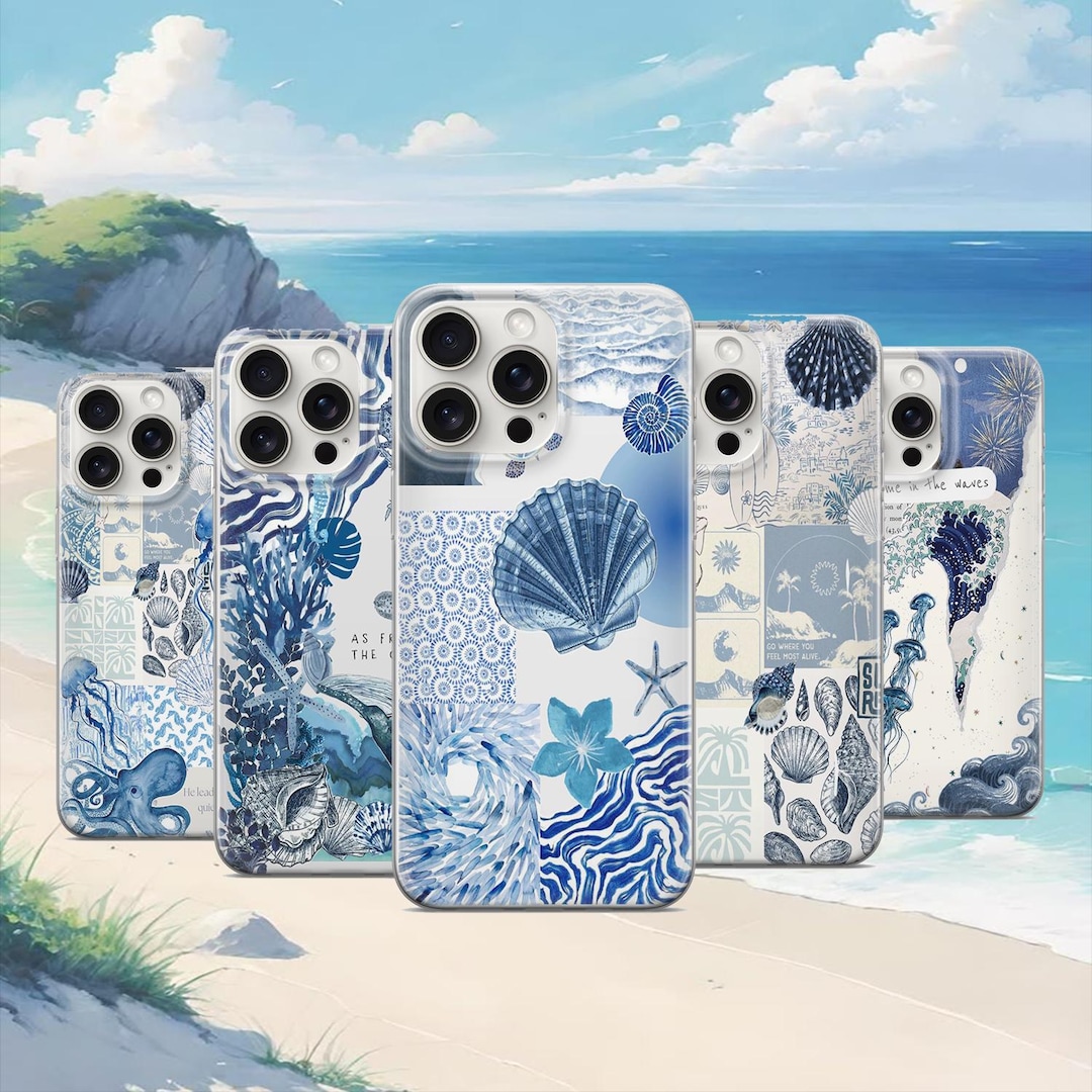 Underwater World Phone Case Sea Life Ocean Waves Collage Cover Summer ...