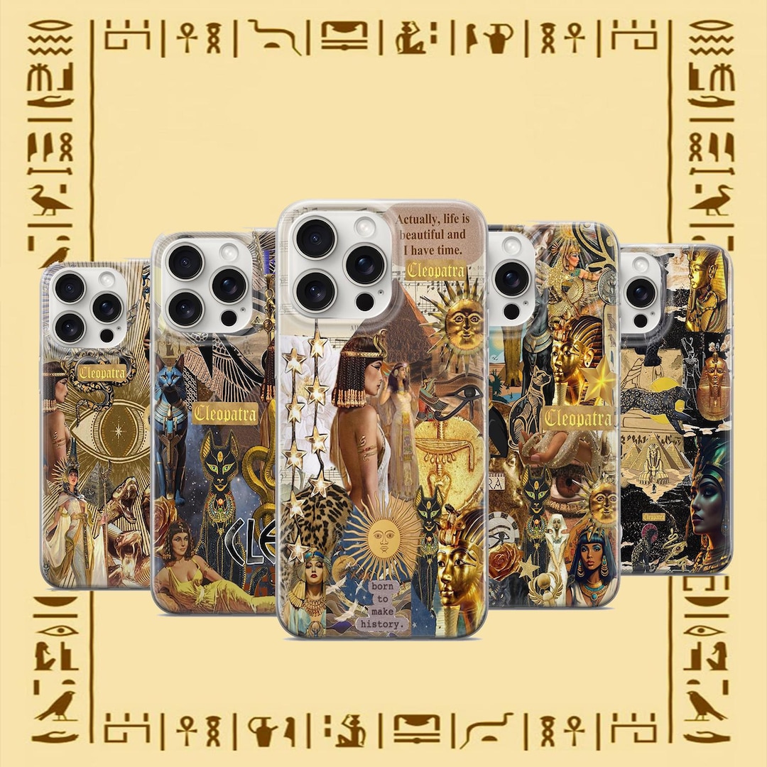 Ancient Egypt Cleopatra Phone Case Vintage Pharaoh Dynasty Cover Egypt ...