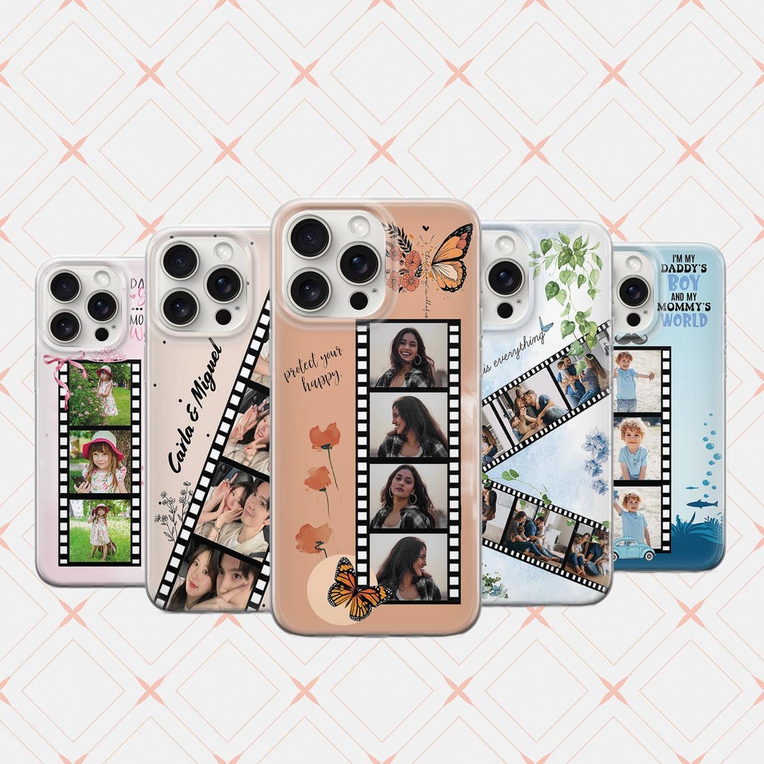 Cute Custom Photo Collage Phone Case Personalised Gift Cover Custom ...