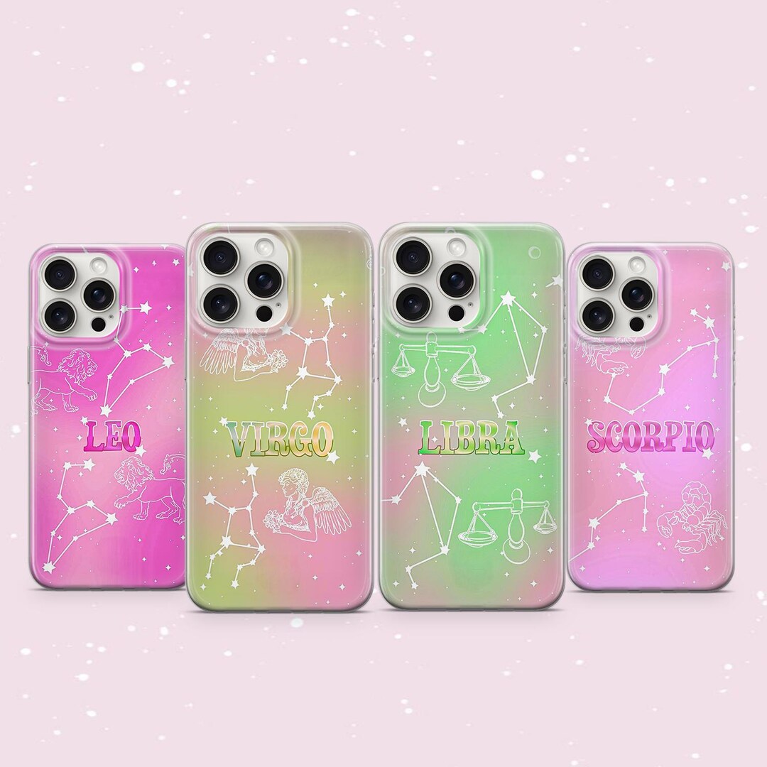 Astrological Zodiac Sign Aura Phone Case Horoscope Cover Leo Virgo ...