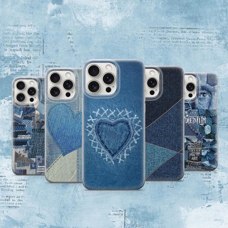 Denim Phone Case - Etsy