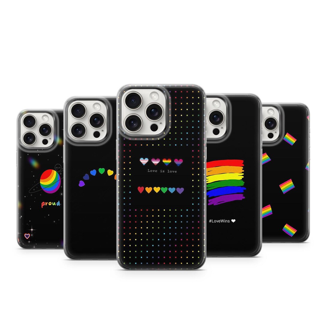 LGBT Love Rainbow Pride Minimalist Phone Case Lesbian and Gay Equality ...