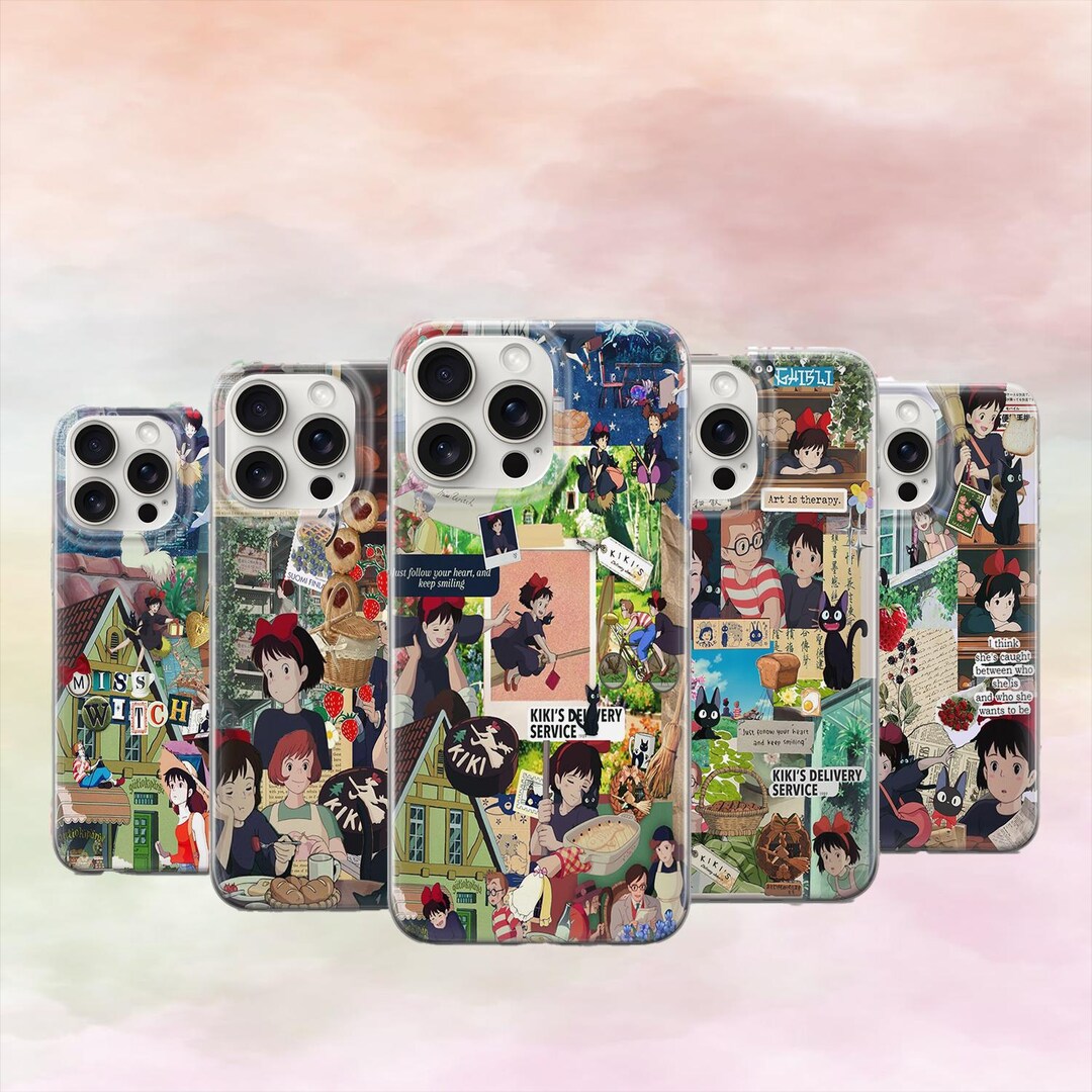 Kiki Delivery Service Phone Case Kiki and Jiji Anime Movie Cover the ...