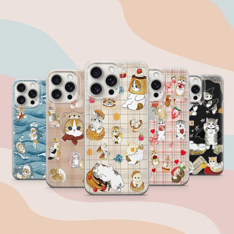 Cute Cat Phone Case - Etsy
