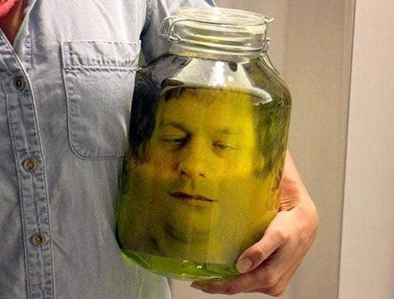 Personalized Head in a Jar Prank: Custom Halloween Decor (digital PDF ...