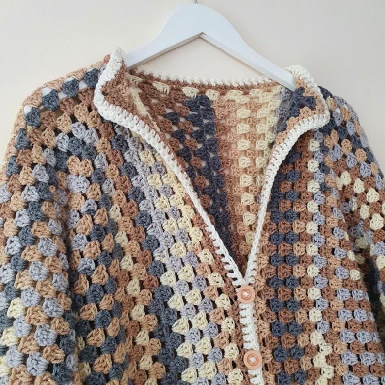 CROCHET PATTERN Crochet Horizon Cardigan Pattern Customizable Hexagon ...