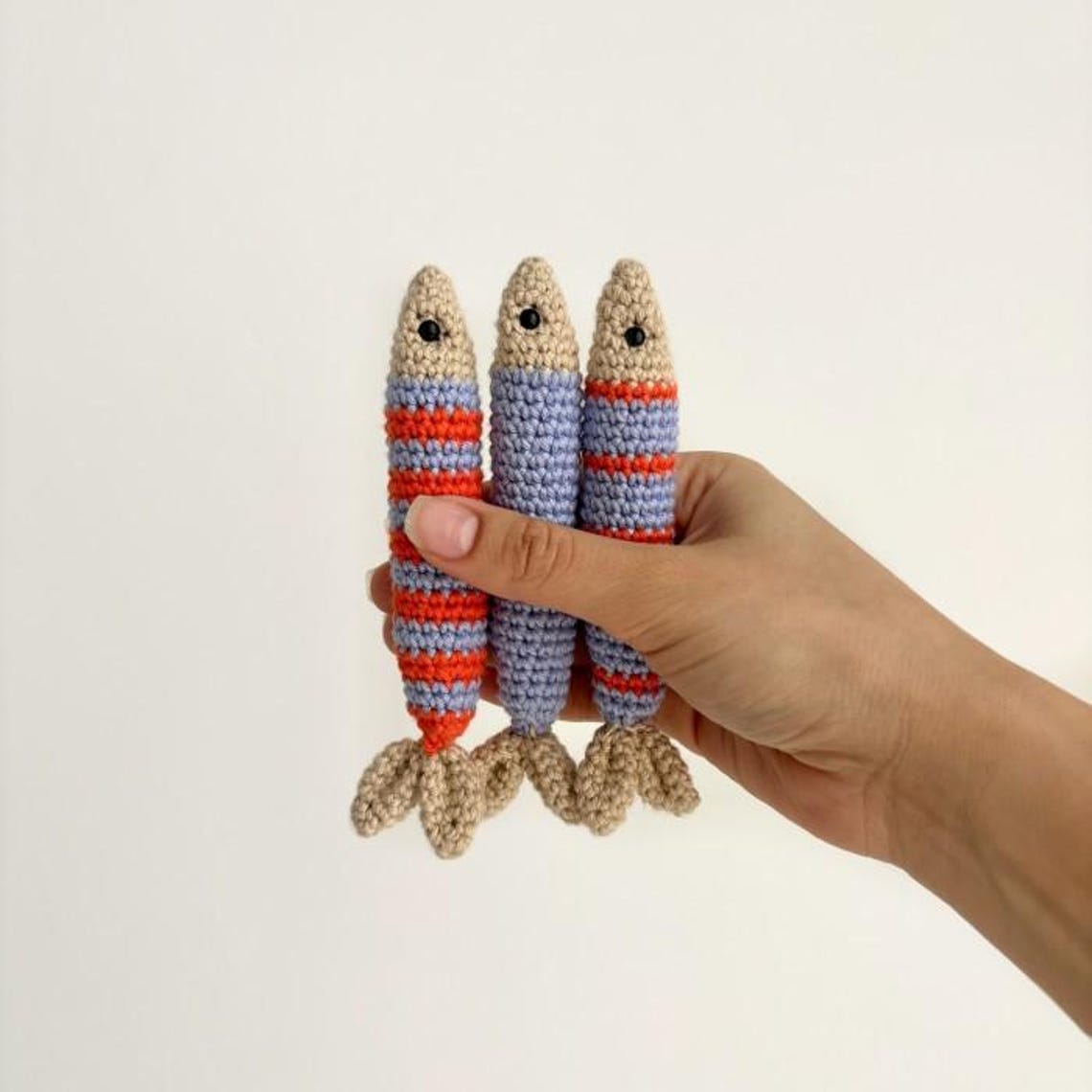 CROCHET Sardine Amigurumi Pattern PDF Beginner-friendly Sardines ...