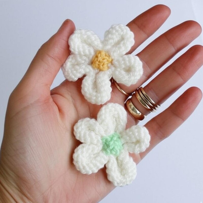 Knitted Flowers Scarves - Etsy UK