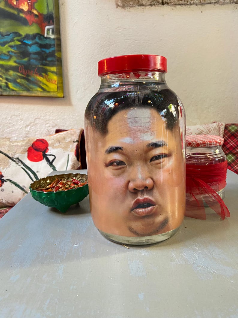 World Leaders Head in a Jar Prank Art: Political Humor - Halloween ...
