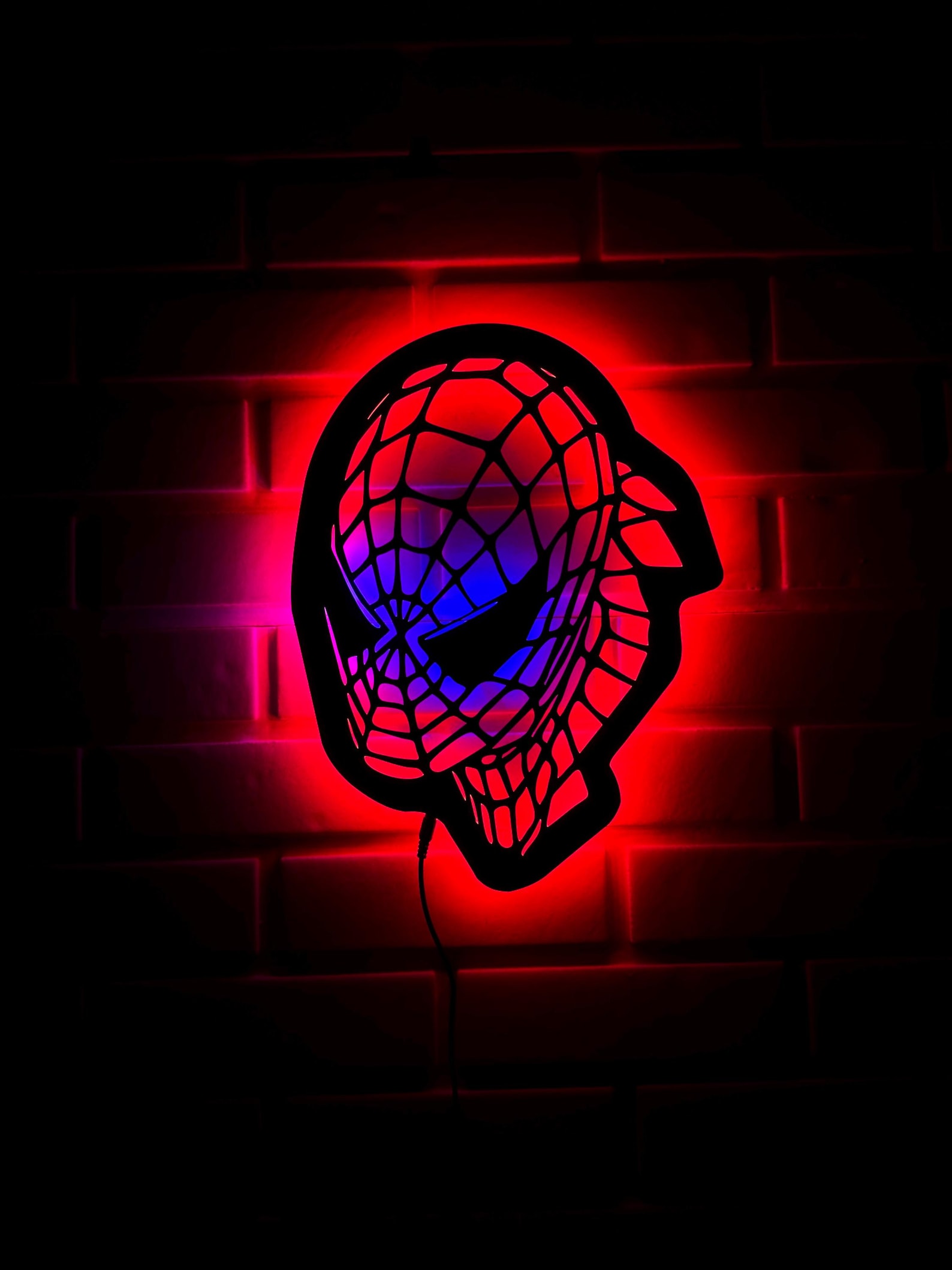 Spiderman Led Sign, Spiderman Wall Art, Spiderman Wall Sign, Spiderman ...