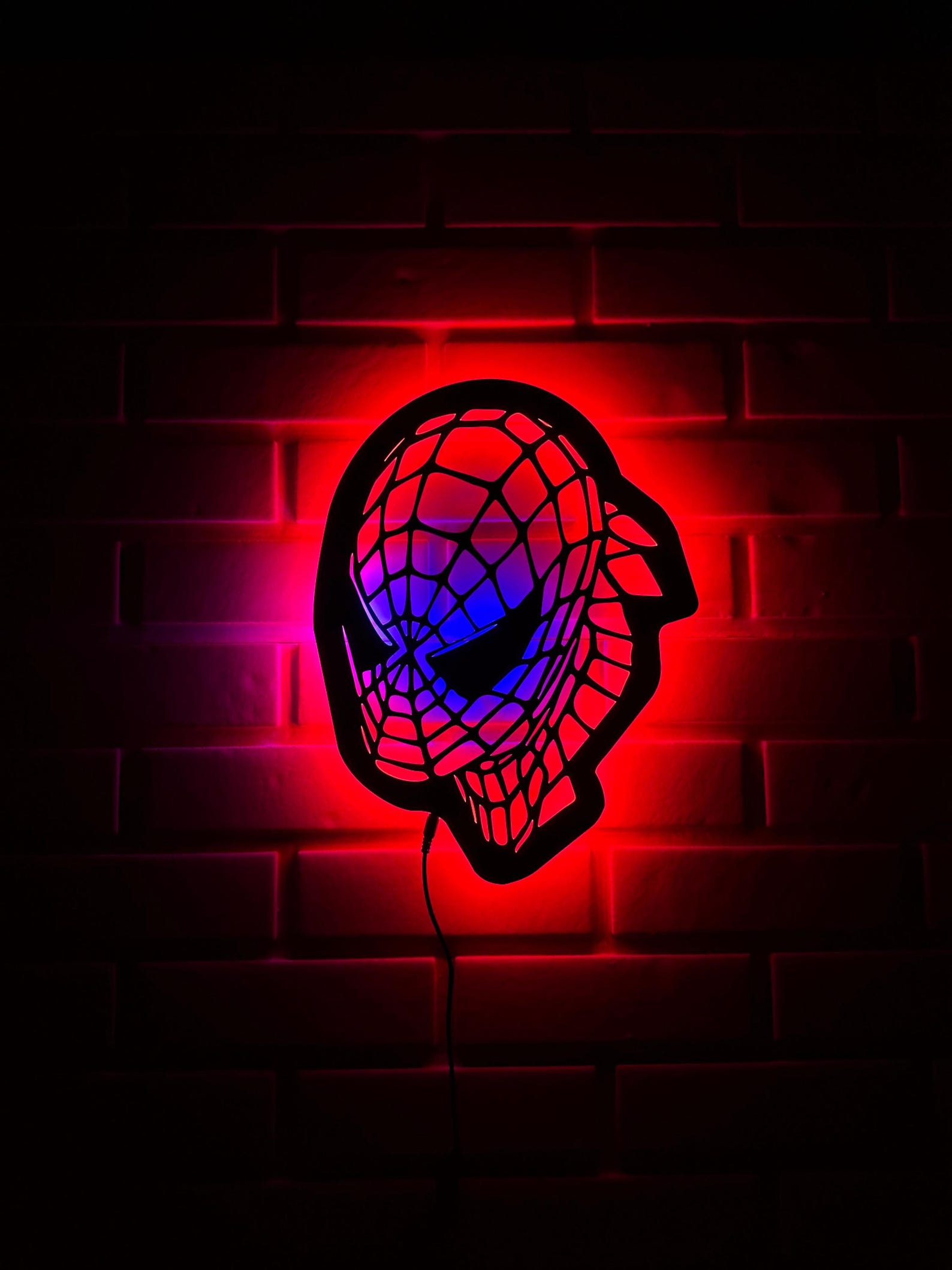 Spiderman Led Sign, Spiderman Wall Art, Spiderman Wall Sign, Spiderman ...