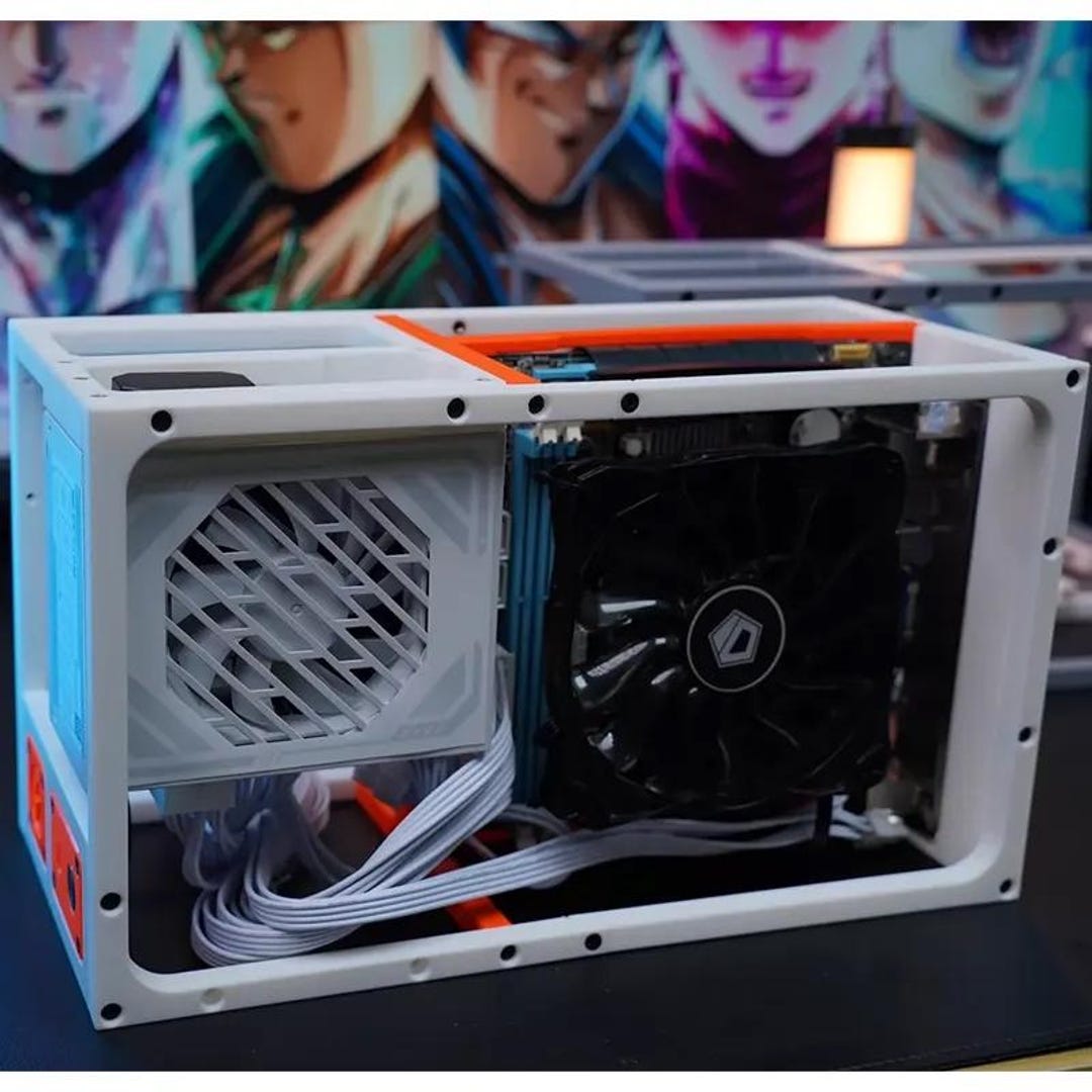 Gaxbox As6 Mini-itx Computer Case White Itx Case Custom PC Case 3D ...