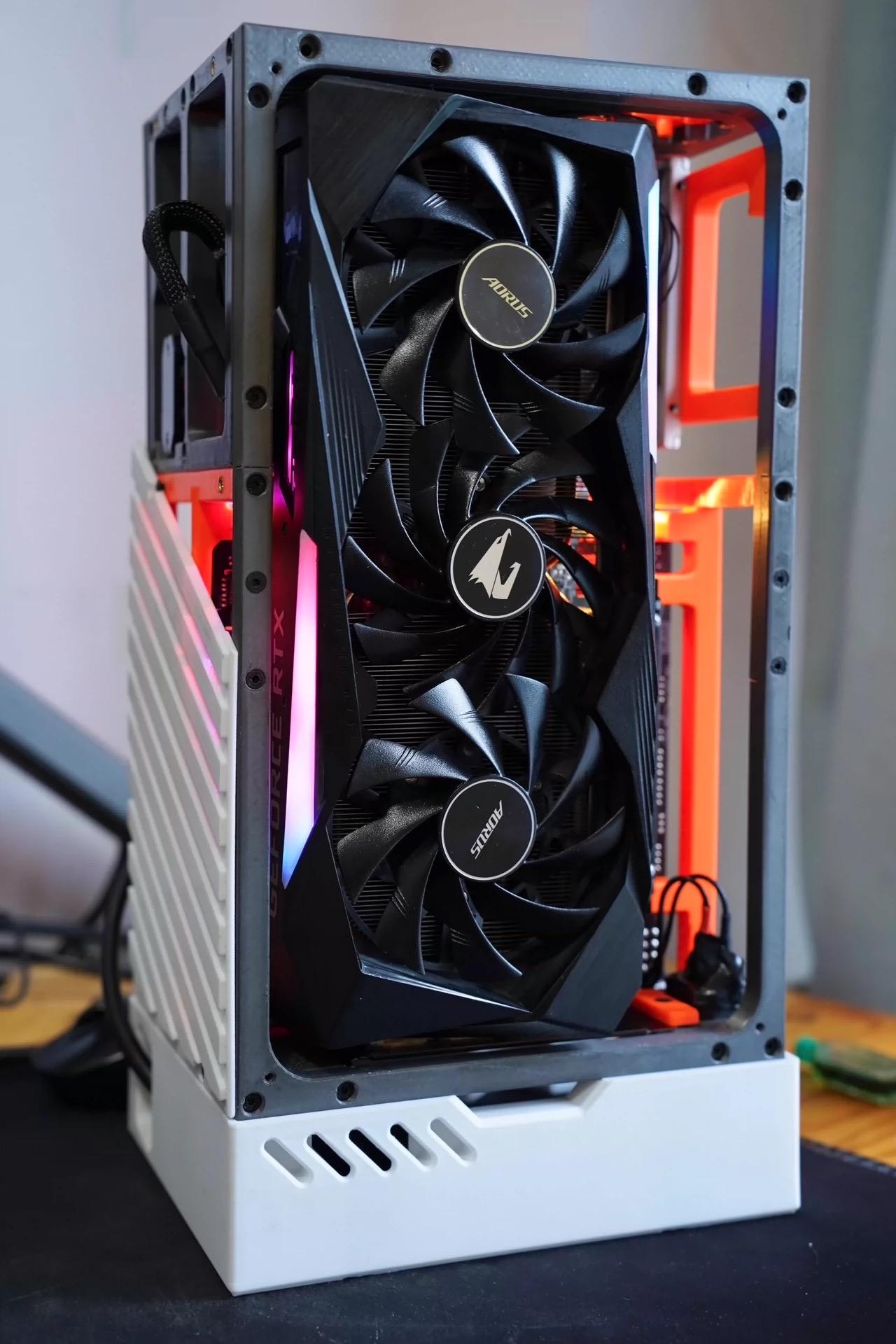 Gaxbox As10 Mini-itx Computer Case White Itx Case Custom PC Case 3D ...