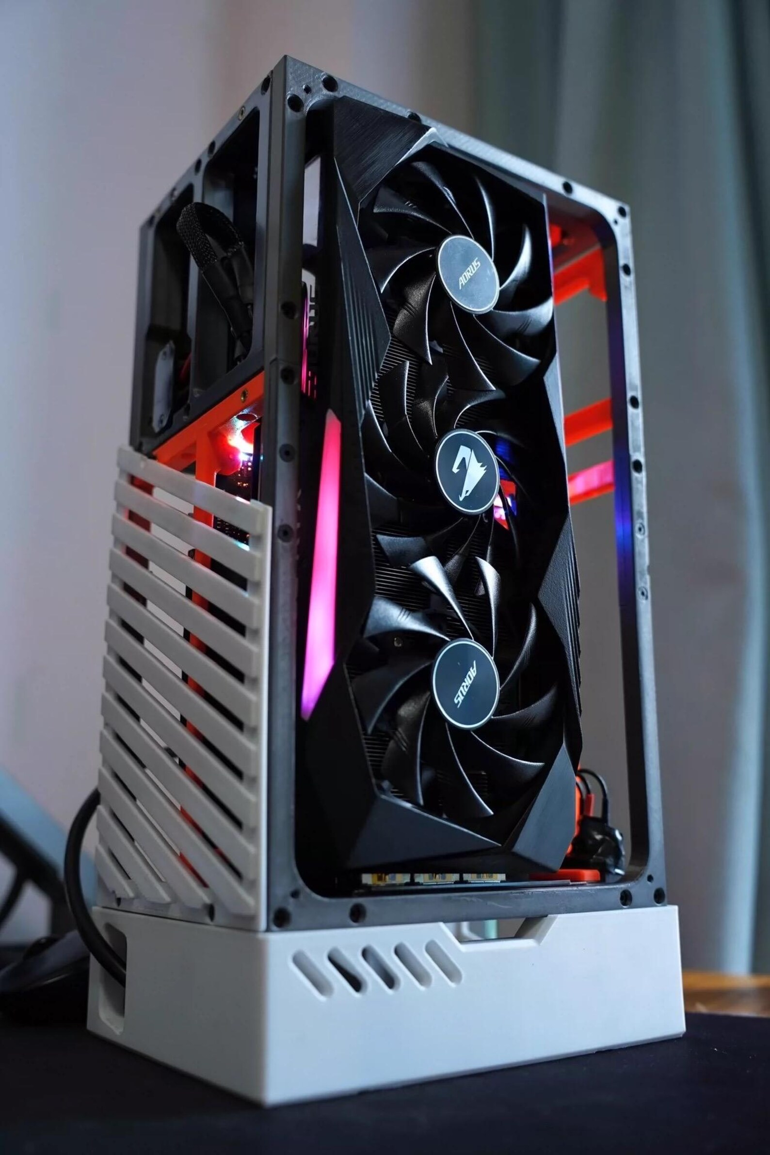 Gaxbox As10 Mini-itx Computer Case White Itx Case Custom PC Case 3D ...