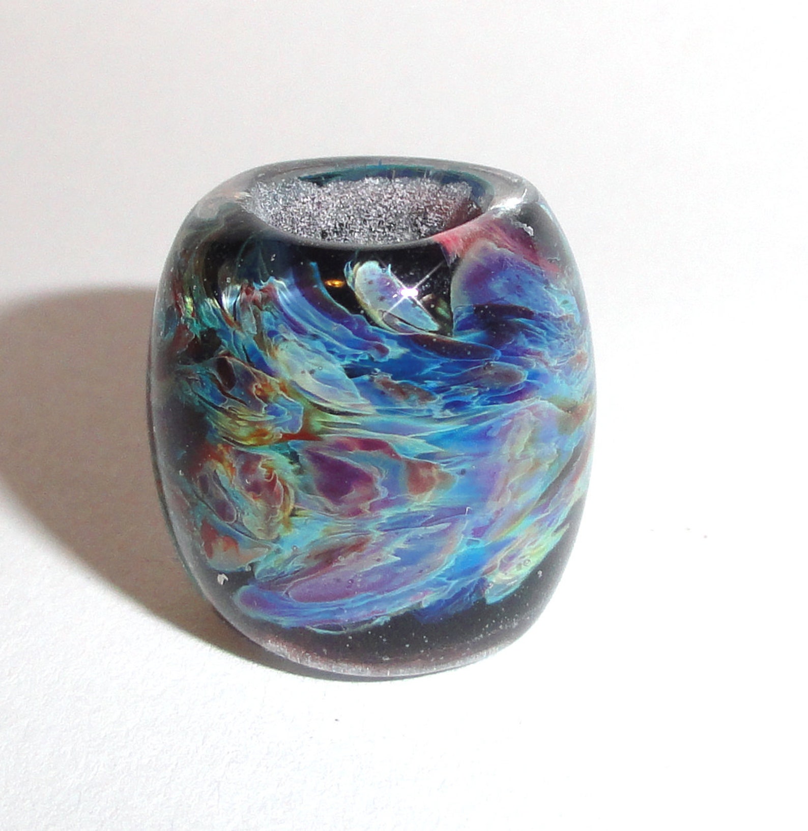 Dreaded Storm.. Handmade Lampwork Glass Beads Dreadlock Dread 5mm, 8mm ...